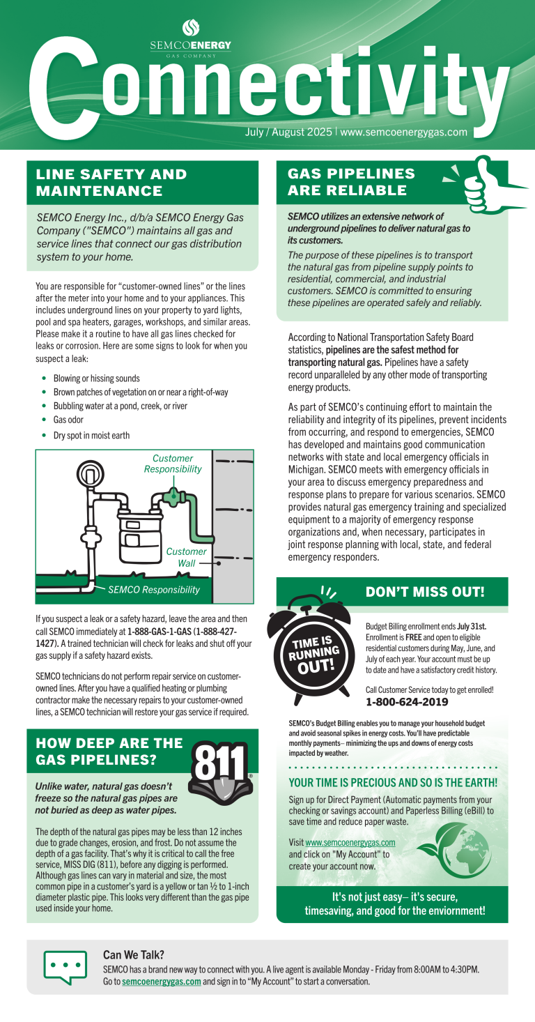 Connectivity Newsletter - SEMCO Energy Gas Company