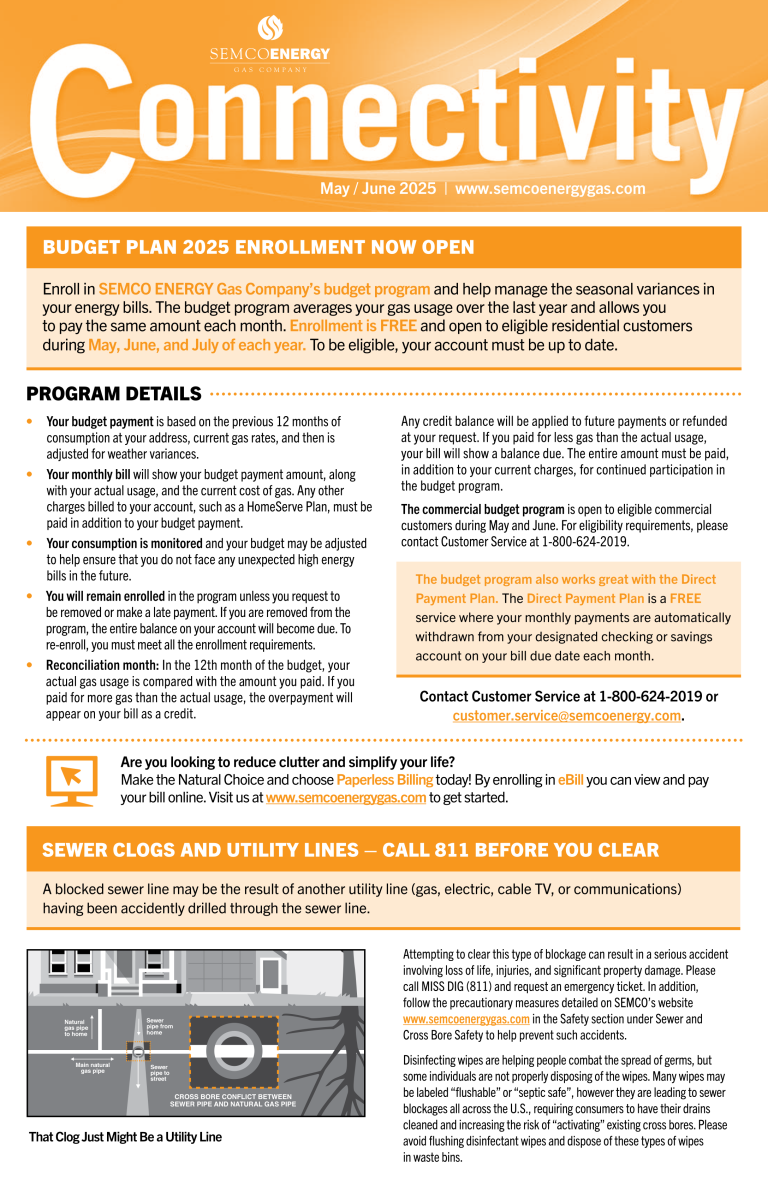 Connectivity Newsletter - SEMCO Energy Gas Company
